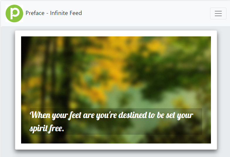 Preface Social Media - Infinite Social Feed Generator